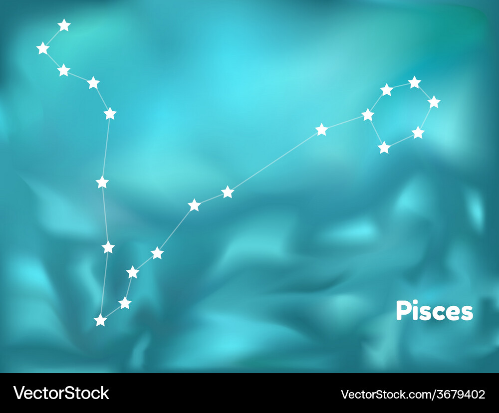 Constellation pisces Royalty Free Vector Image