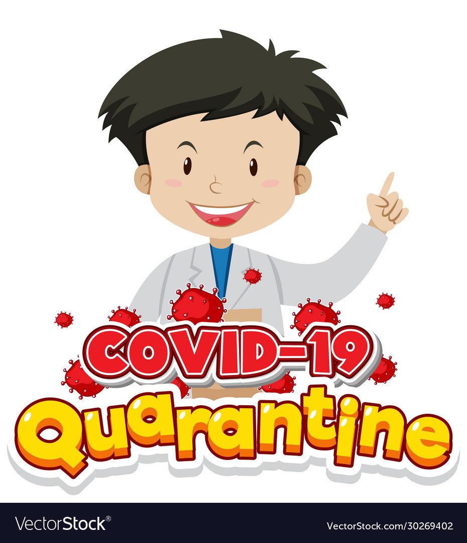 Coronavirus poster design with happy doctor Vector Image