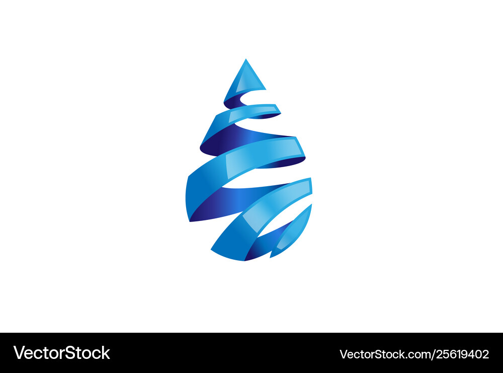 Blue Spiral Symbol