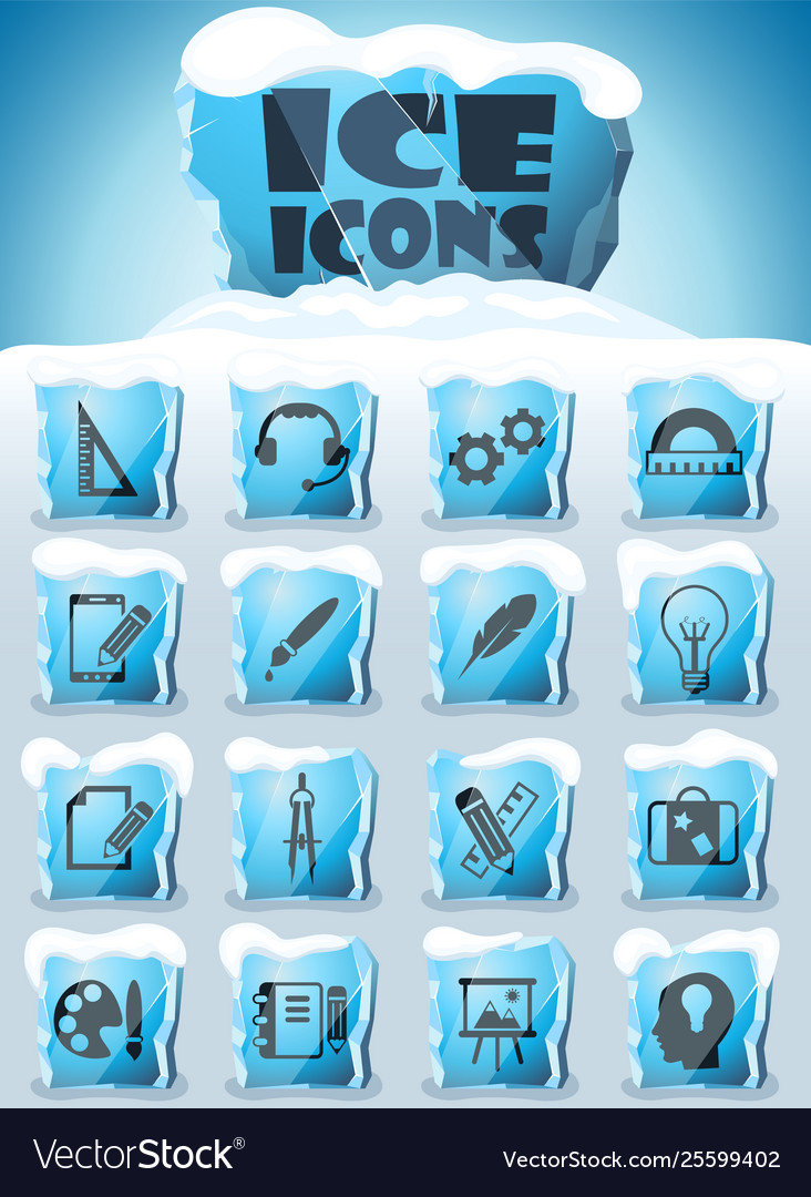 Creative process icon set Royalty Free Vector Image