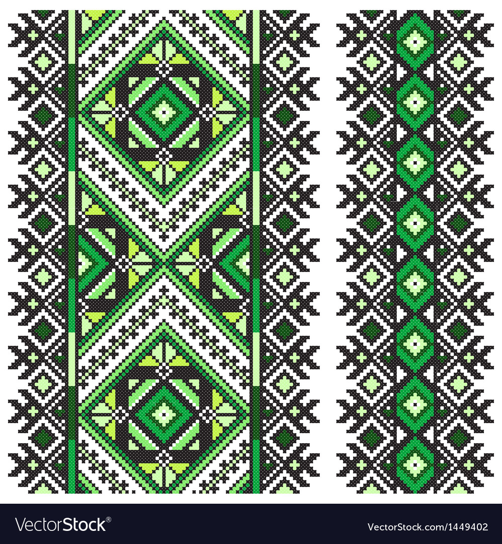 Embrodery pattern Royalty Free Vector Image - VectorStock