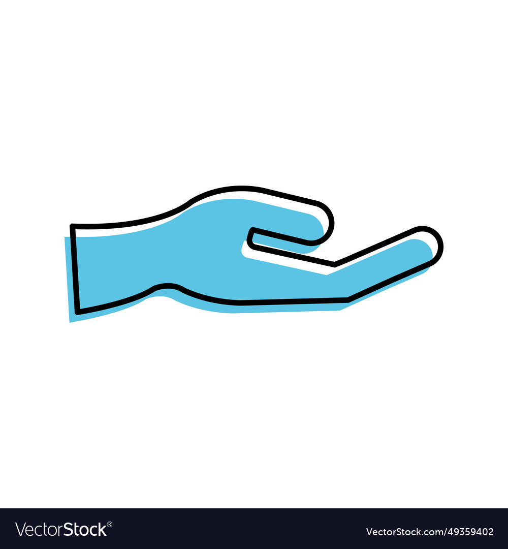 Isolated empty hand magic icon Royalty Free Vector Image