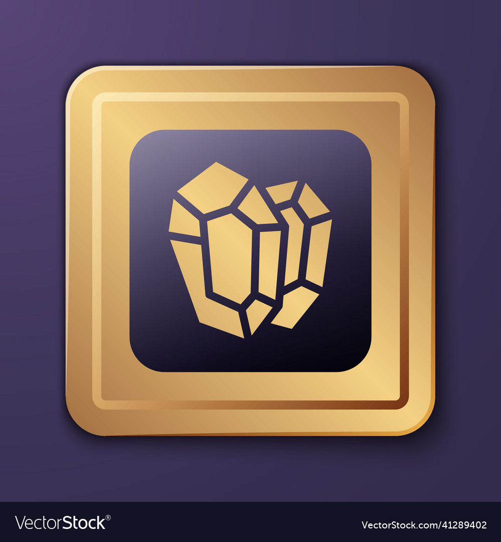 Purple gem stone icon isolated on Royalty Free Vector Image