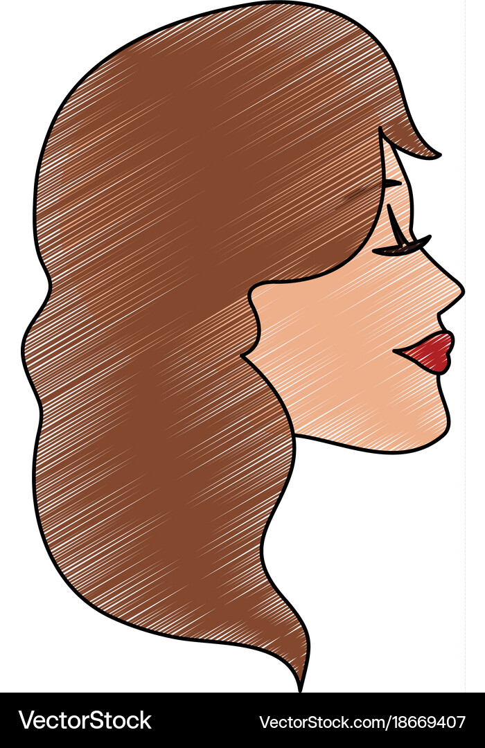 Beautiful woman face Royalty Free Vector Image