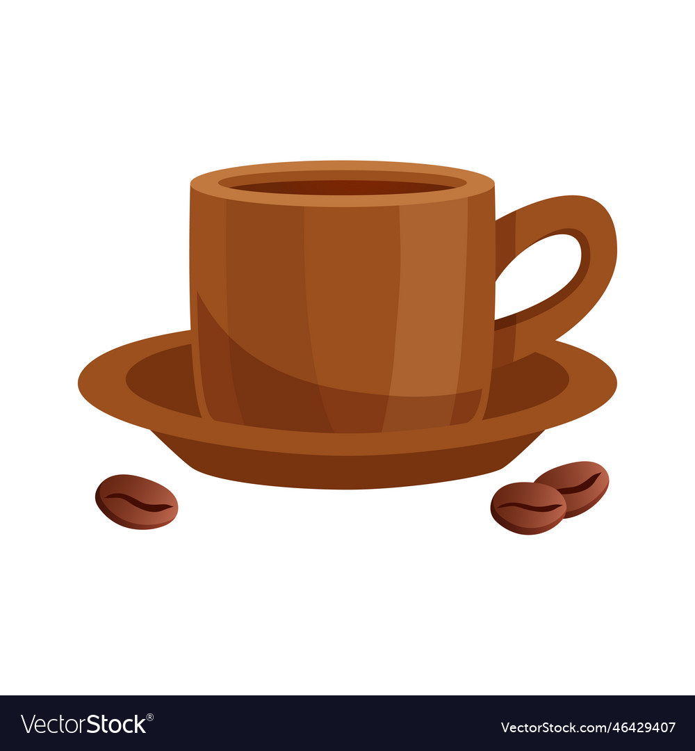 Coffee flat Royalty Free Vector Image - VectorStock
