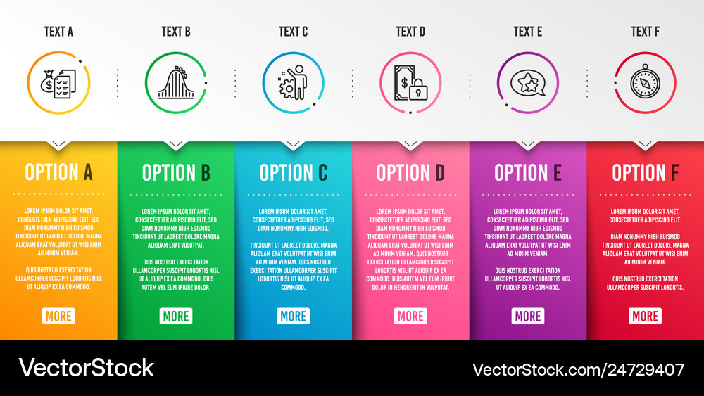 Star roller coaster and employee icons set Vector Image