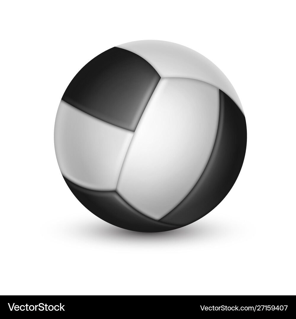 Volleyball ball with shadow isolated on white Vector Image