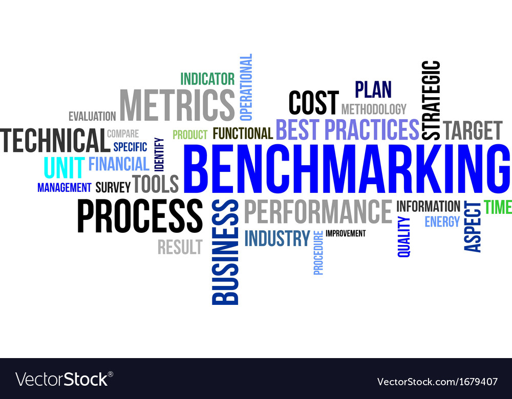 Word cloud benchmarking Royalty Free Vector Image