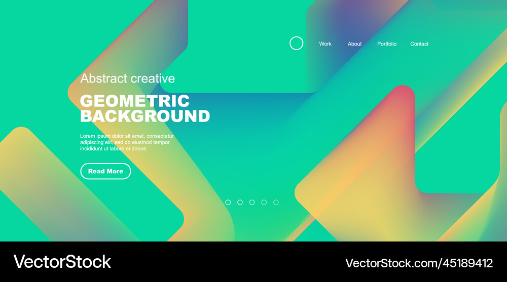 Abstract trendy geometric patterns poster with Vector Image