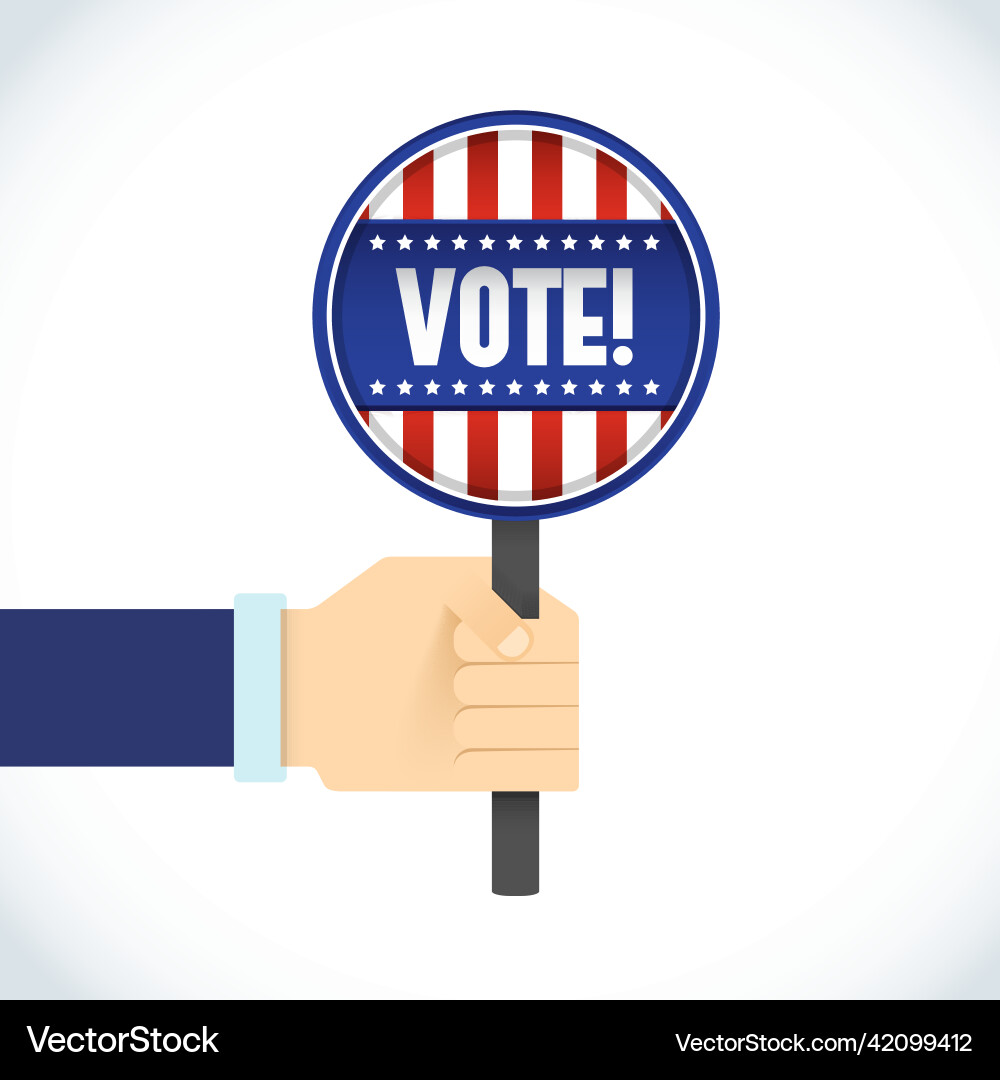 American presidential election flat template Vector Image