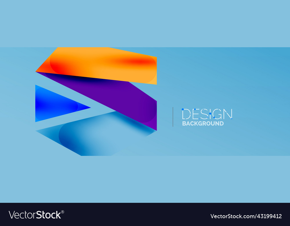 Background abstract overlapping shapes minimal Vector Image