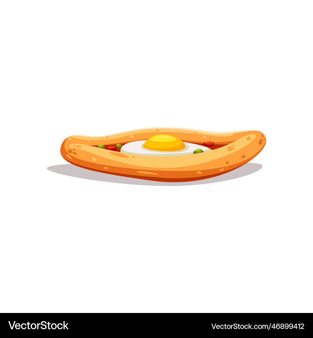 Colorful khachapuri cartoon Royalty Free Vector Image