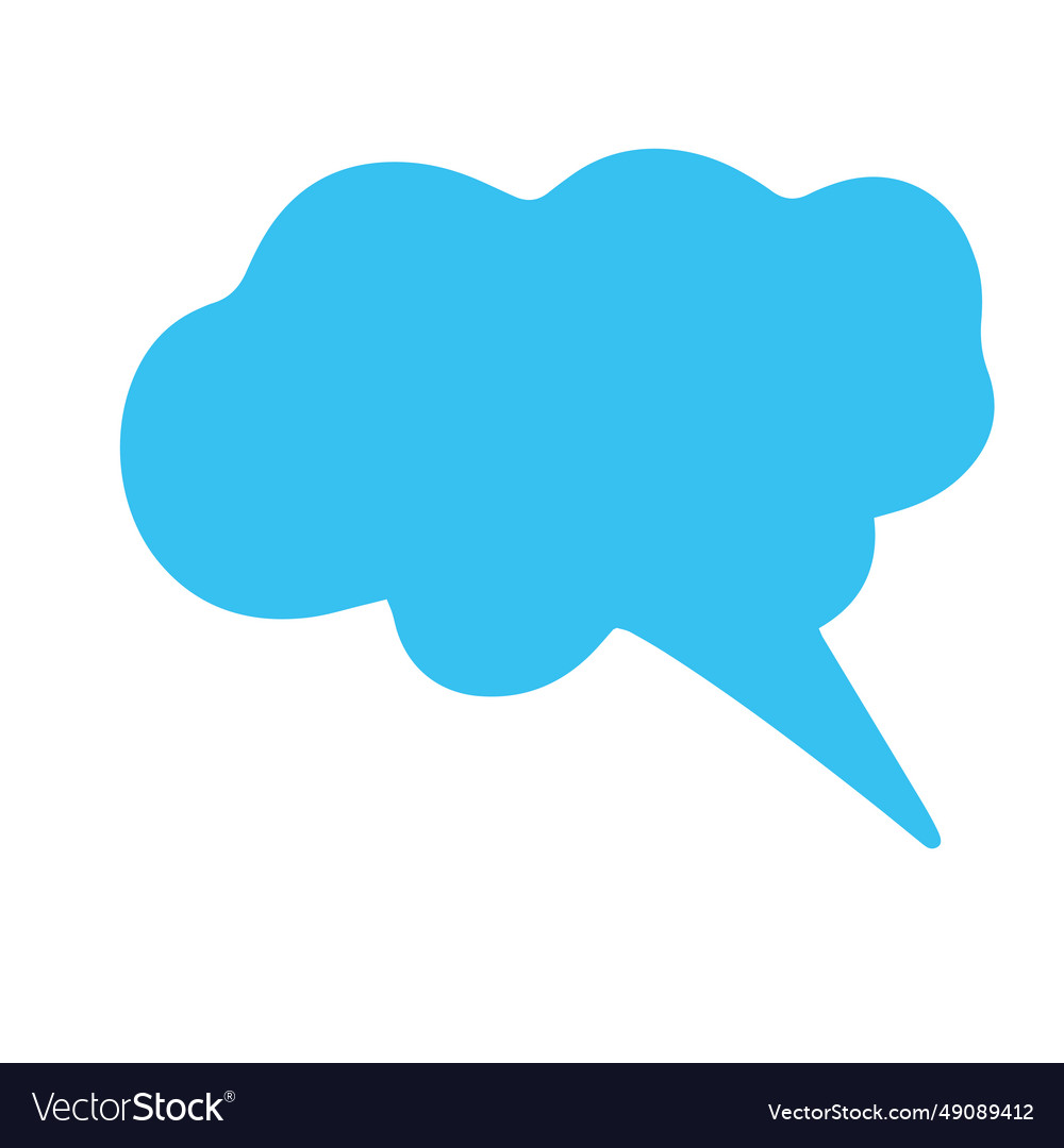 Comic bubble chat icon element Royalty Free Vector Image