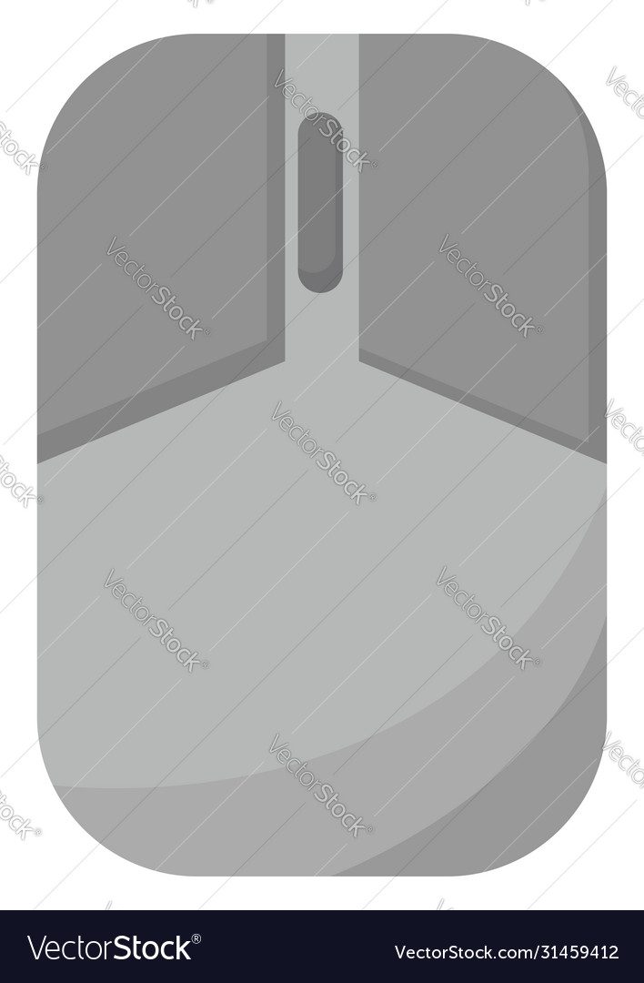 Computer mouse on white background Royalty Free Vector Image