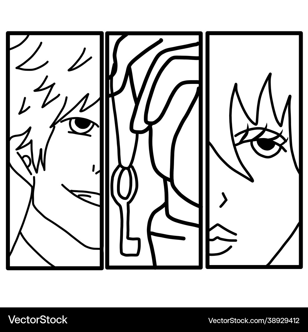Manga style japanese Royalty Free Vector Image