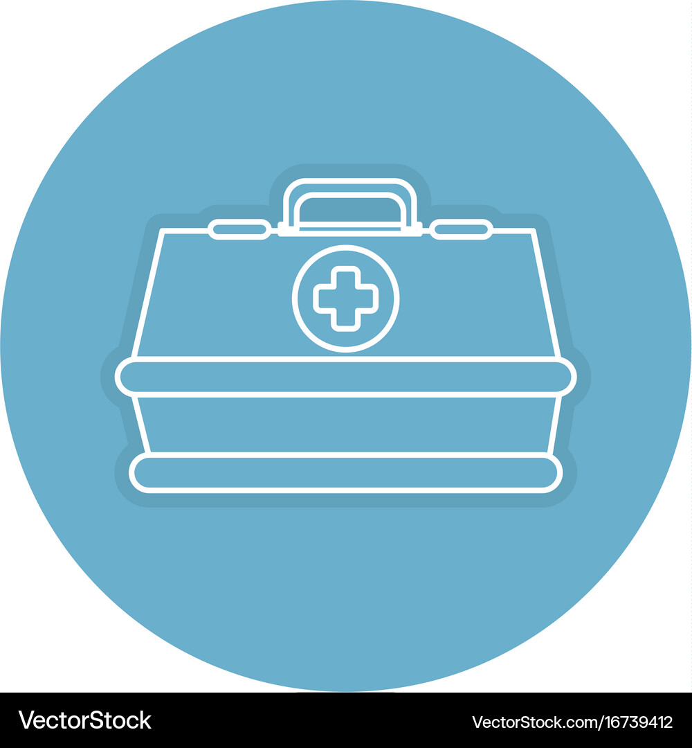 Medical kit isolated icon Royalty Free Vector Image