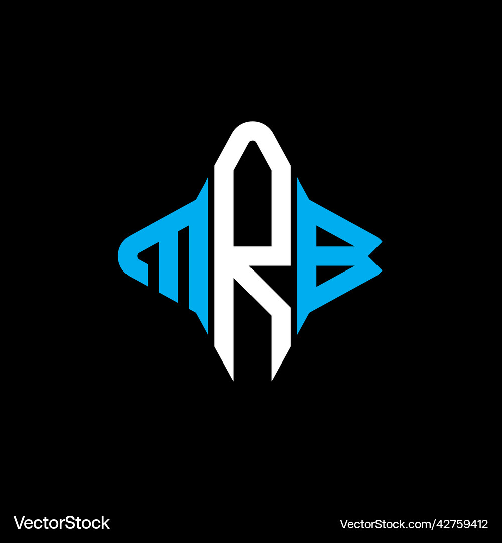 Mrb letter logo creative design with graphic Vector Image