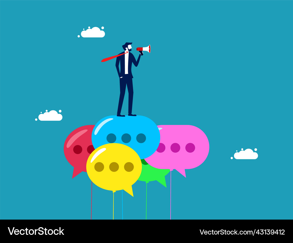 Public relations department announcement Vector Image