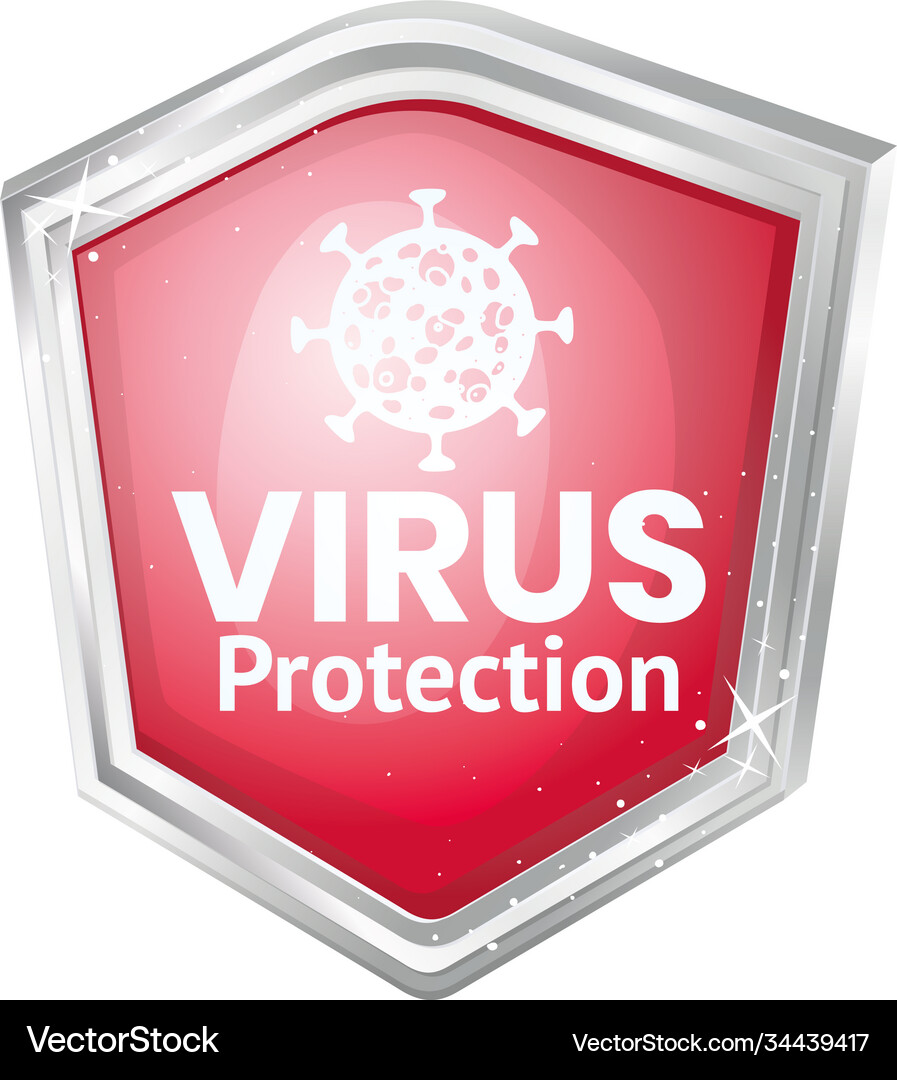 Covid19 19 virus protection shield design Vector Image