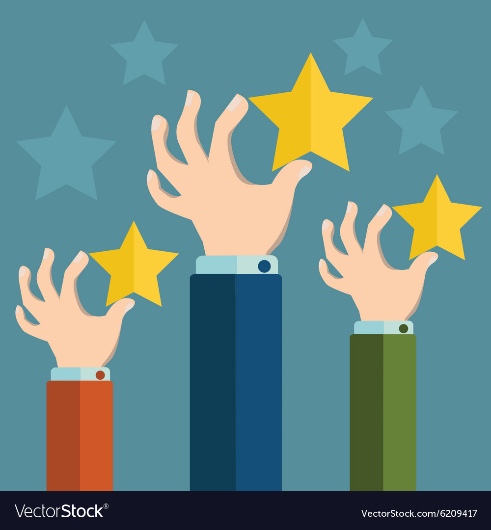 Feedback recognition concept flat design Vector Image Feedback recognition concept flat design Vector Image
