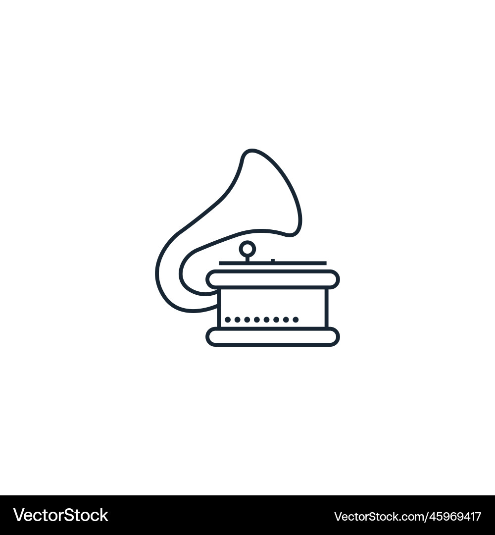 Gramophone creative icon from music icons Vector Image