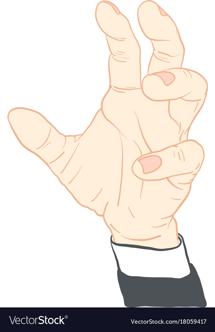 Hand action Royalty Free Vector Image - VectorStock
