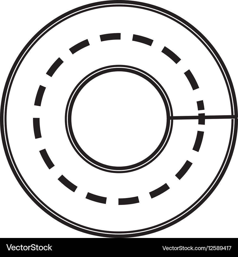Road street isolated icon Royalty Free Vector Image