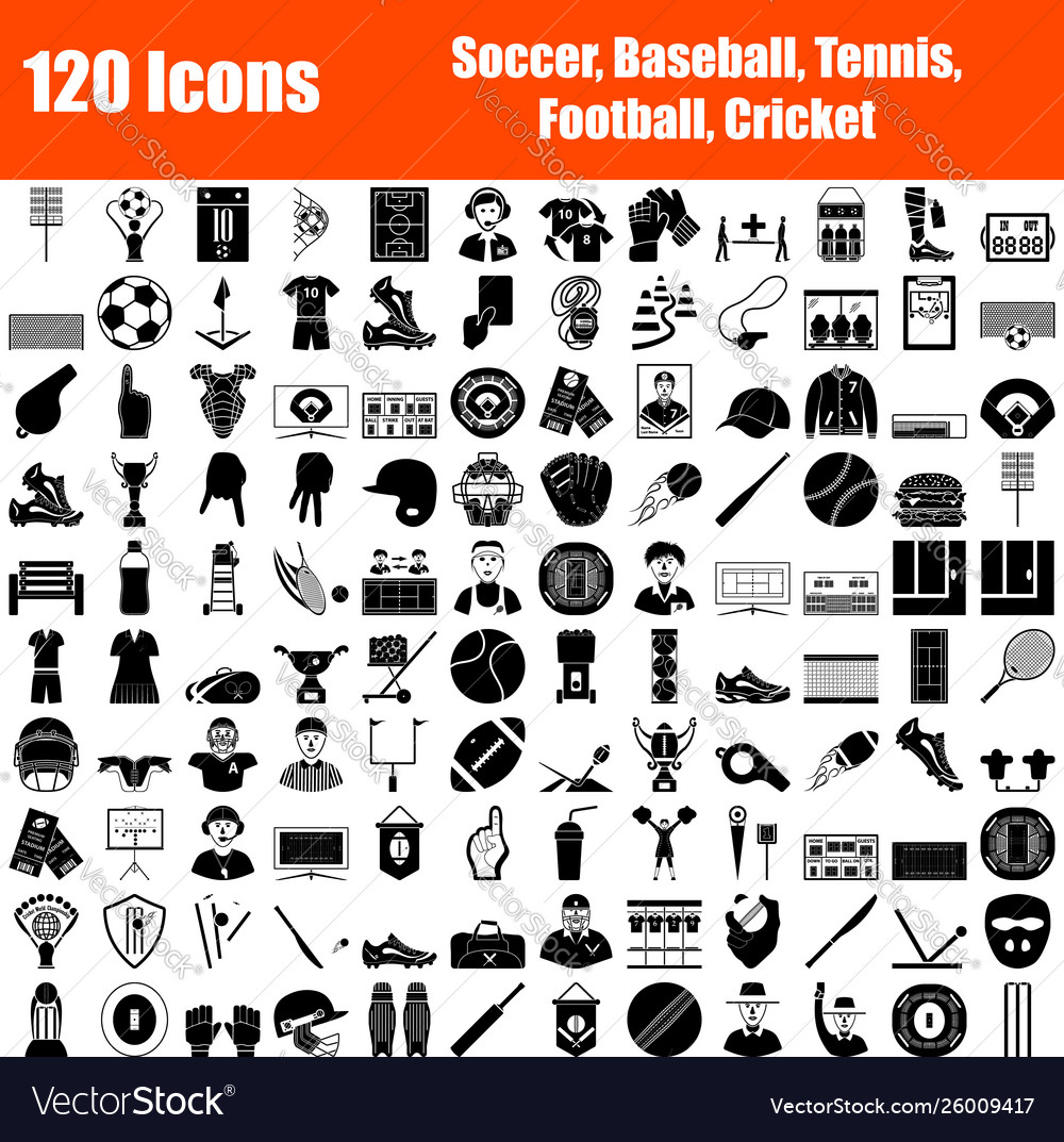 Set 120 icons Royalty Free Vector Image - VectorStock