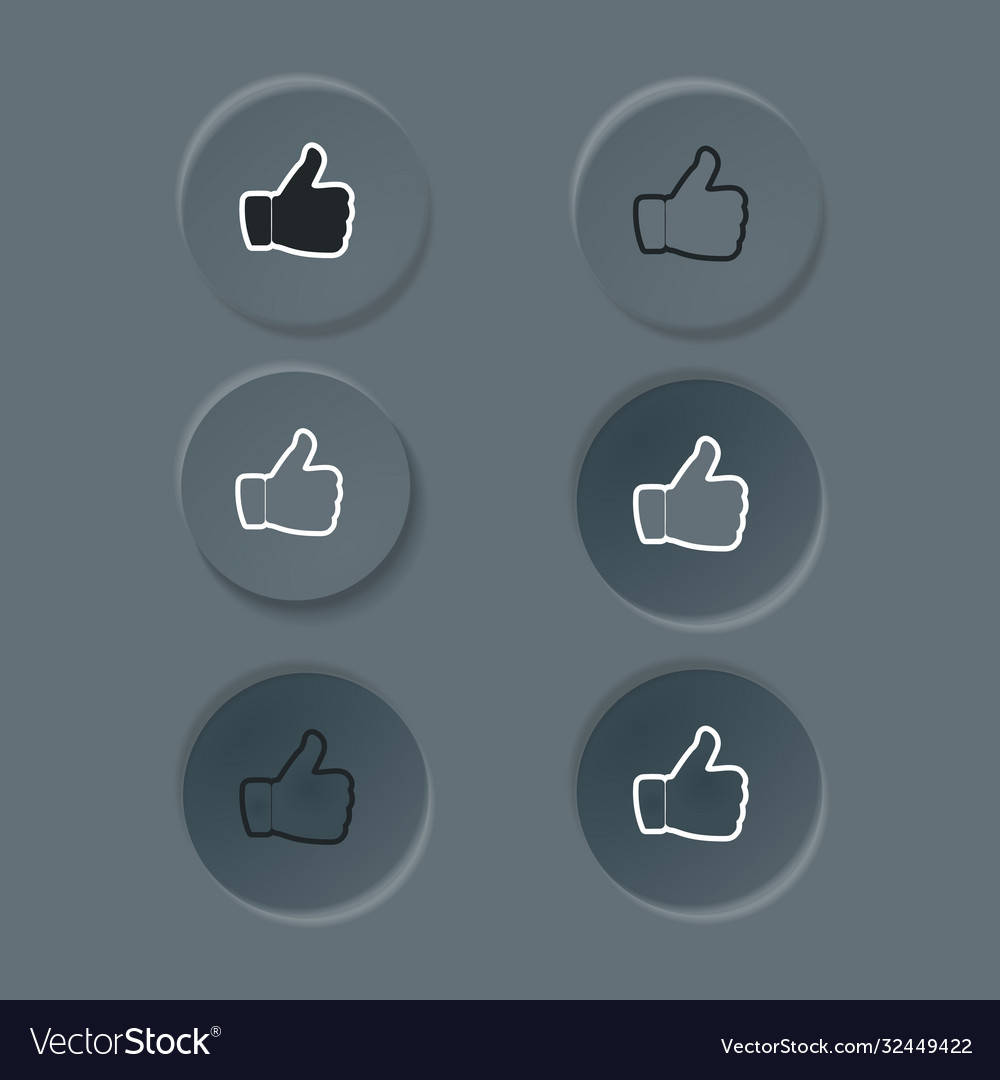 Amorfnye editable user interface elements buttons Vector Image
