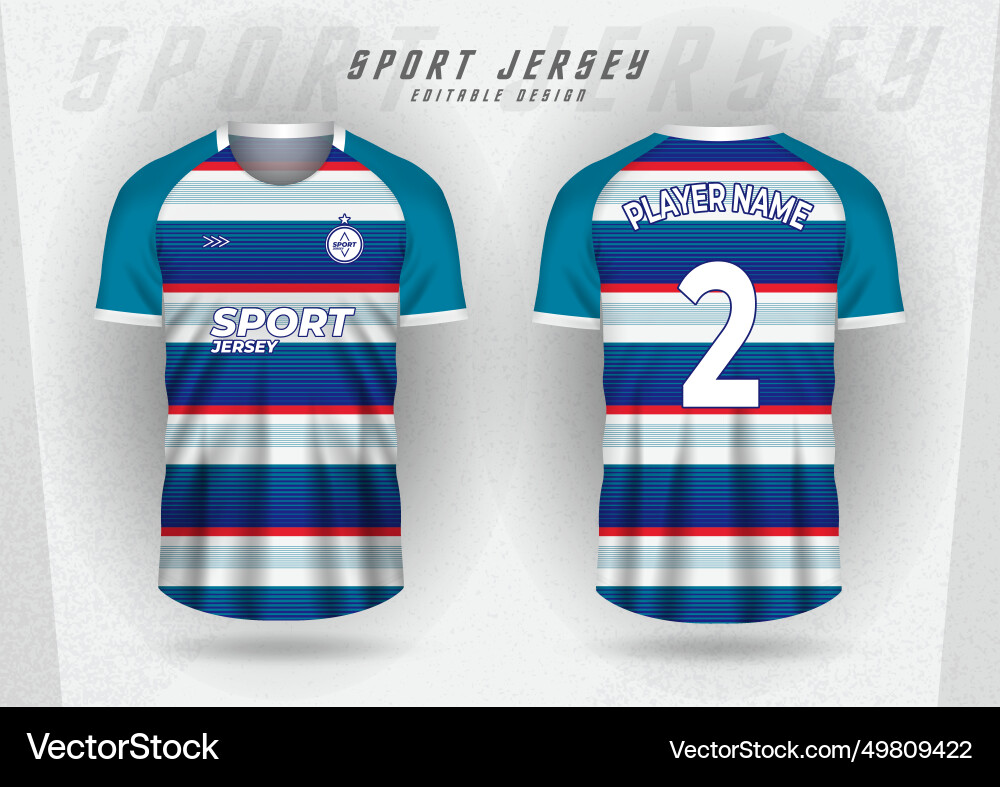 Mockup for sports jerseys Royalty Free Vector Image