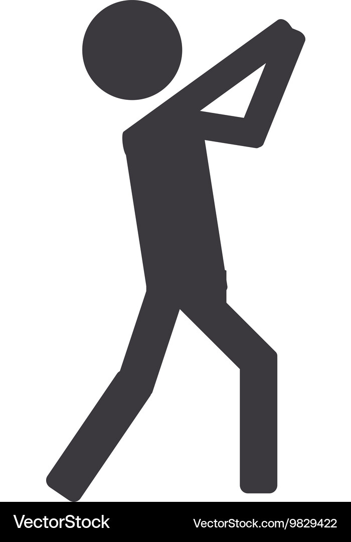 Person pictograph icon Royalty Free Vector Image