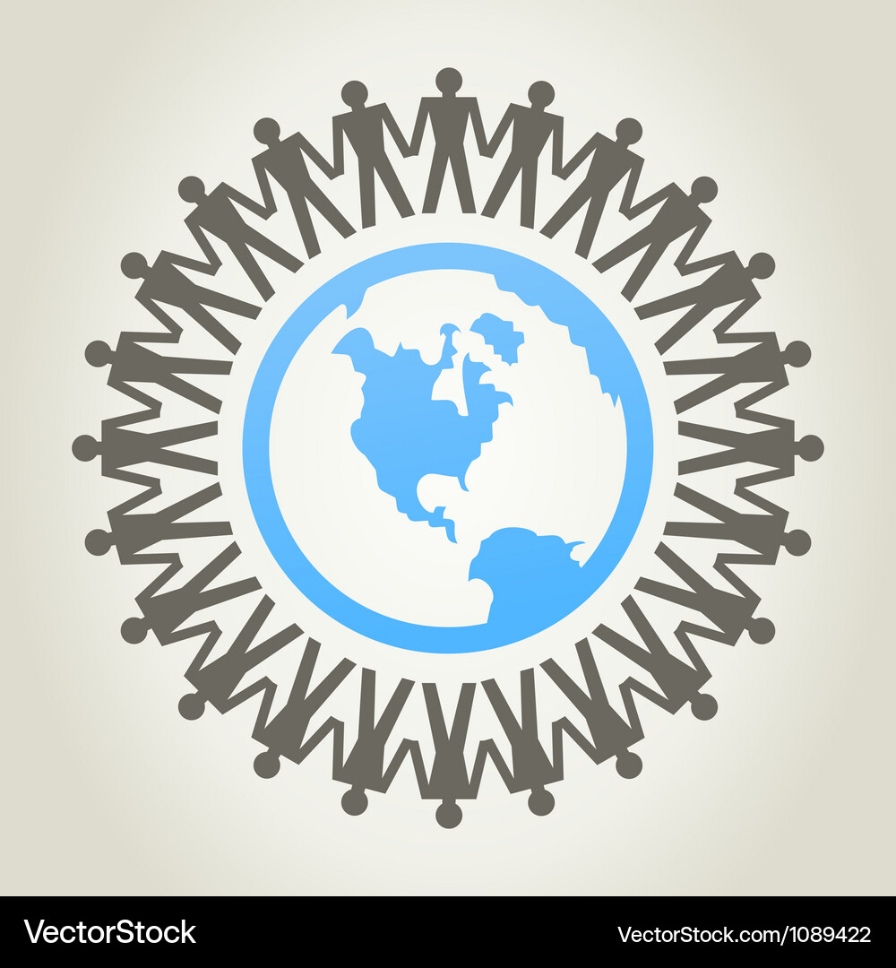 World of people Royalty Free Vector Image - VectorStock
