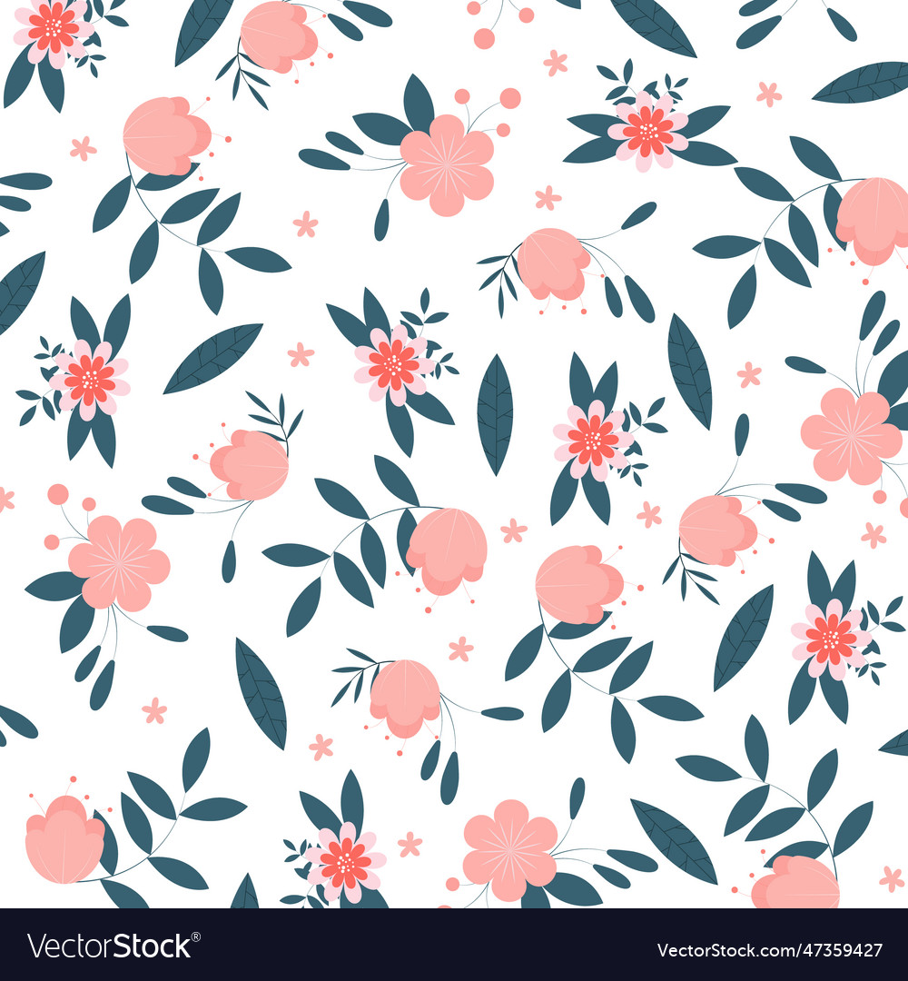 Abstract flower pattern background Royalty Free Vector Image