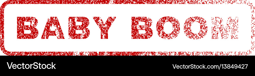 Baby boom rubber stamp Royalty Free Vector Image