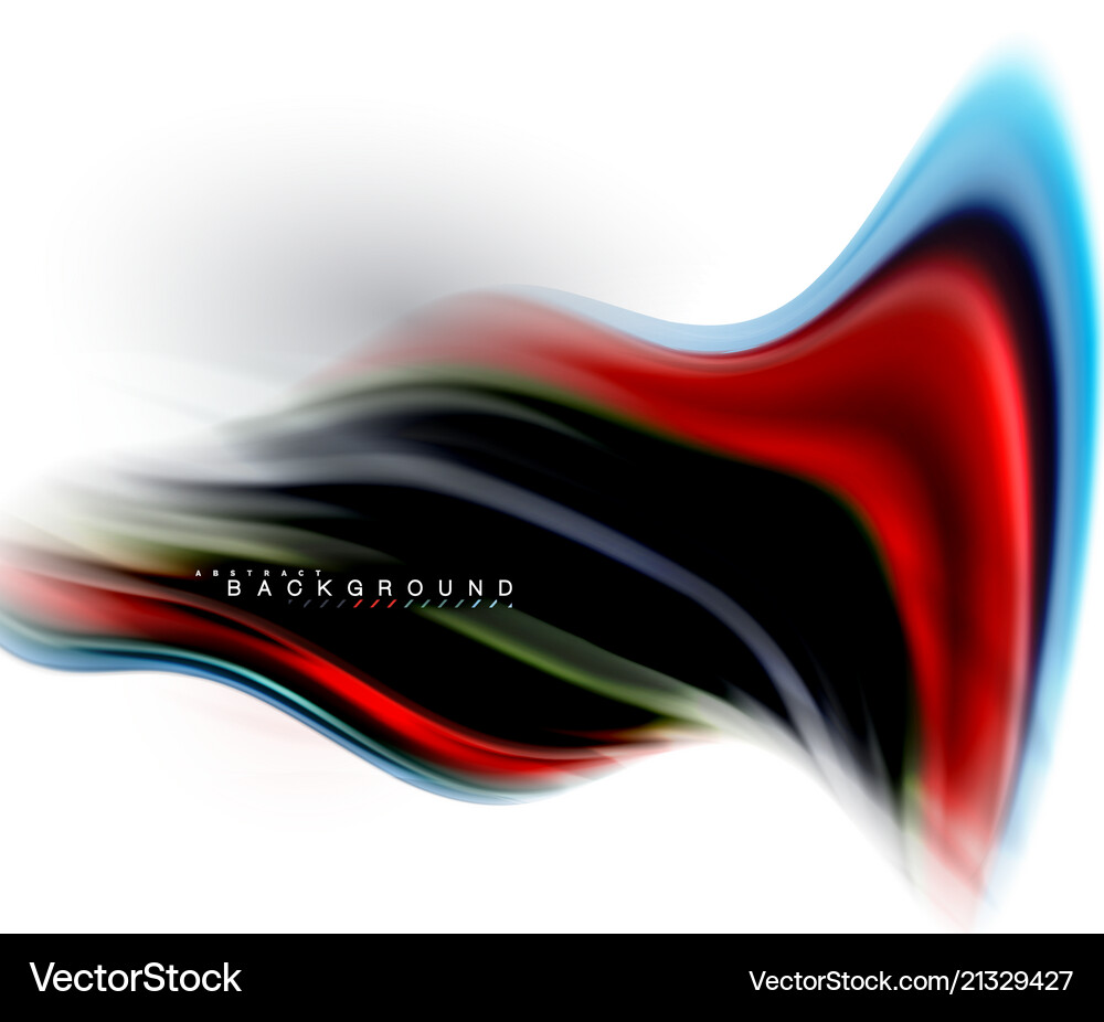 Fluid liquid mixing colors concept on light grey Vector Image