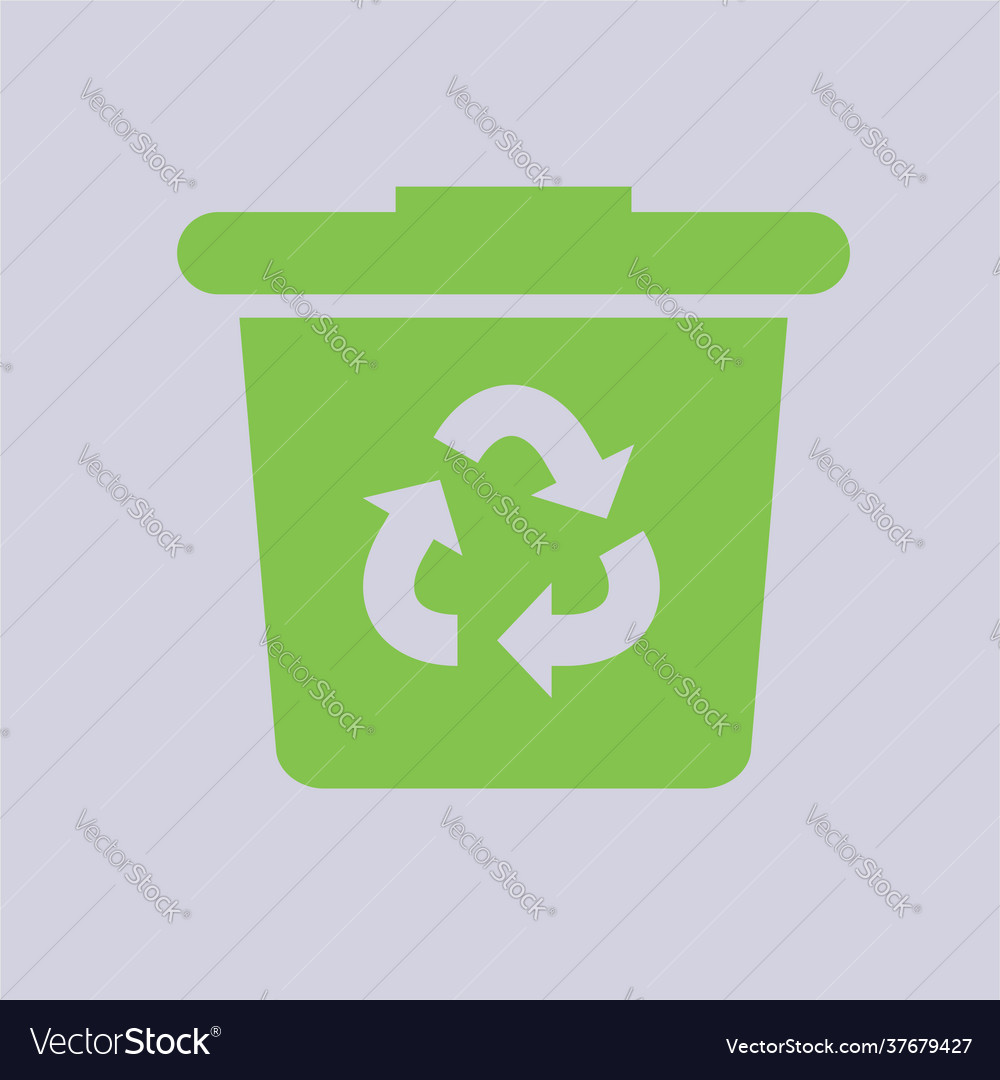 Green environment icon Royalty Free Vector Image