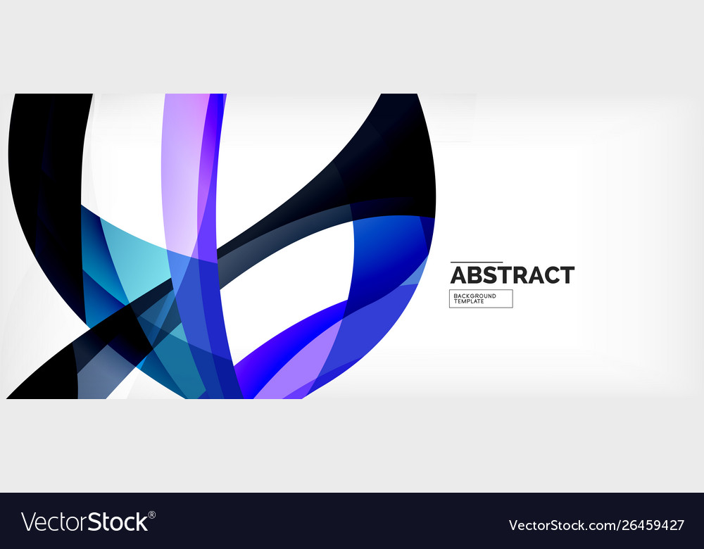Linear wave web template Royalty Free Vector Image