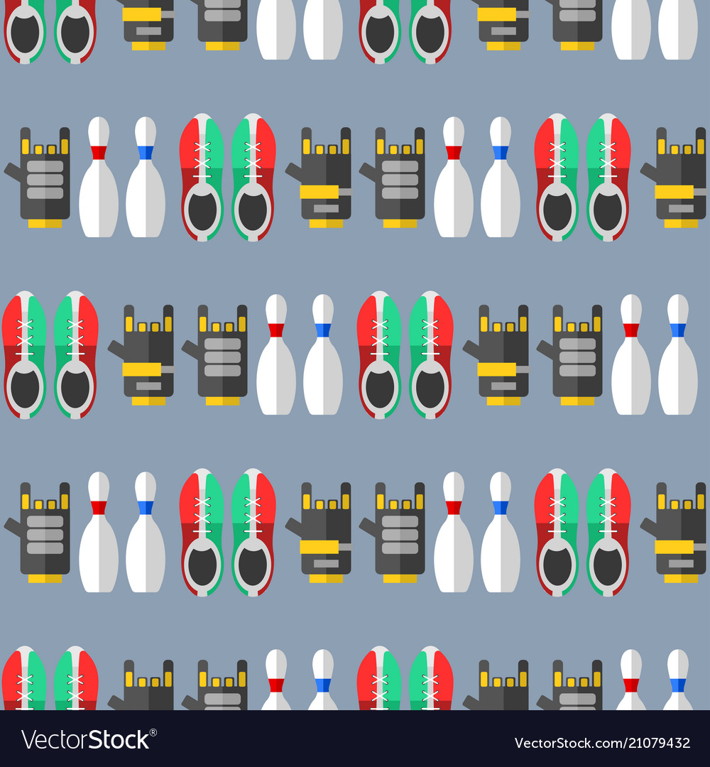 Bowling Pattern - Strike Pins Royalty Free Vector Image