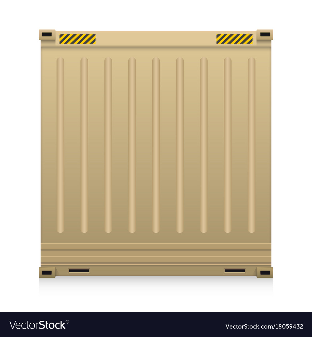 Cargo container Royalty Free Vector Image - VectorStock