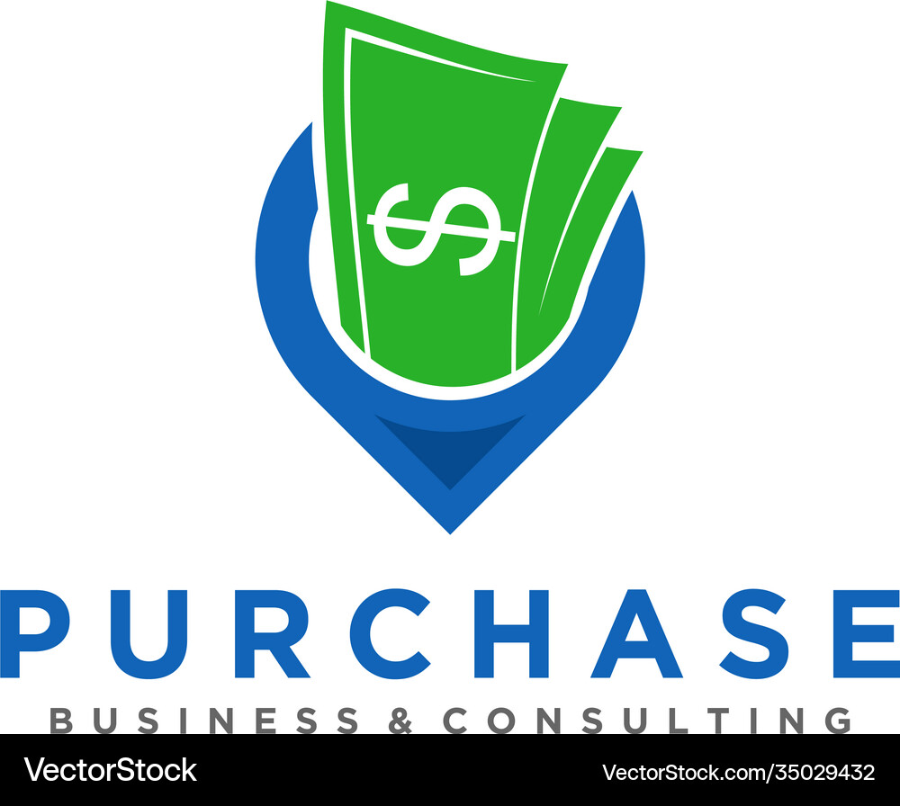 Financial logo design icon simple minimalist app Vector Image