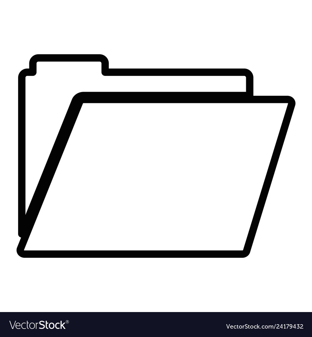 Folder document isolated icon Royalty Free Vector Image
