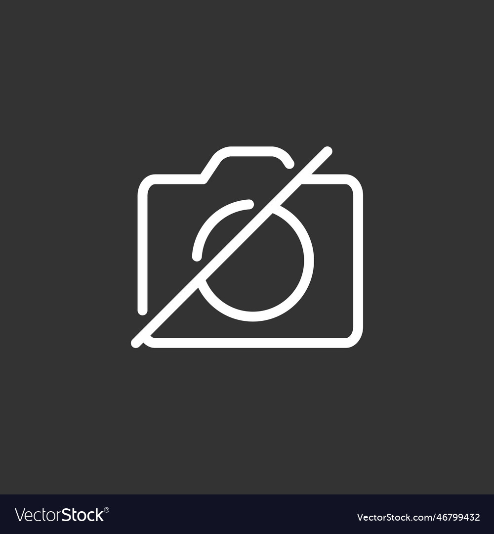 No photo icon camera crossed out Royalty Free Vector Image No photo icon camera crossed out Royalty Free Vector Image