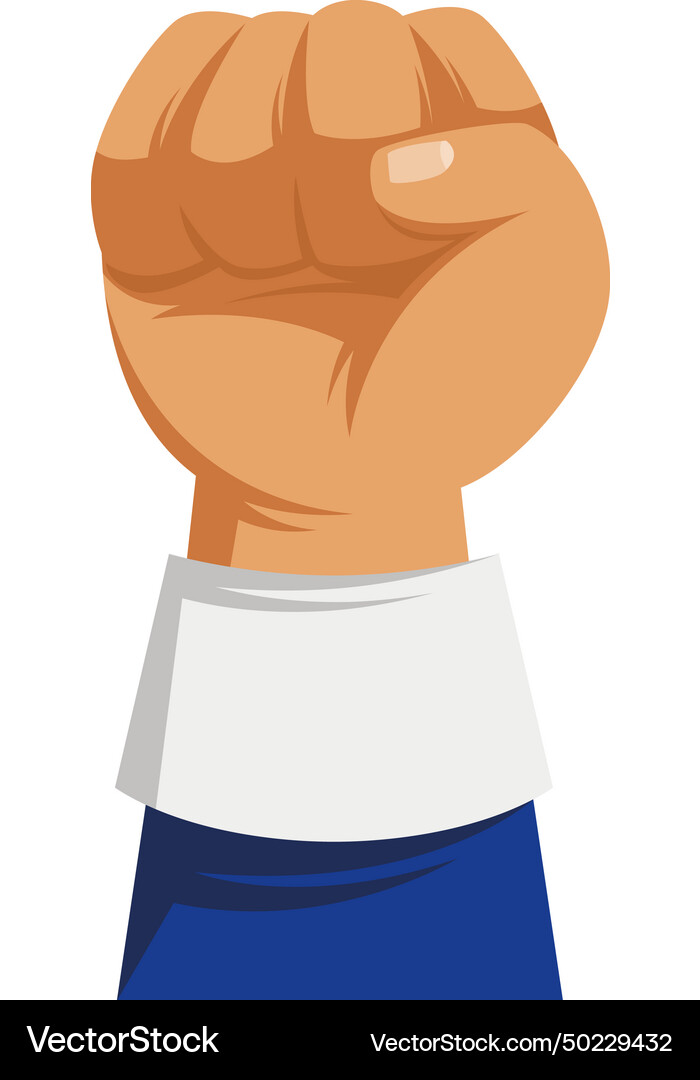 Raised hand design Royalty Free Vector Image - VectorStock