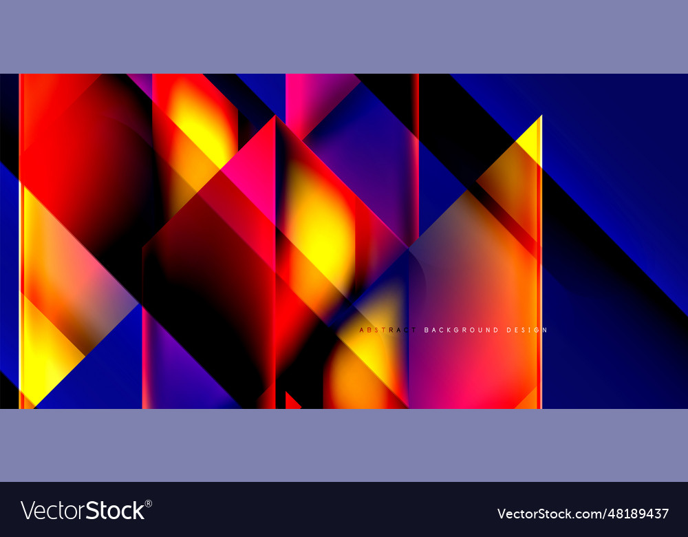 Dynamic triangle design with fluid gradient colors