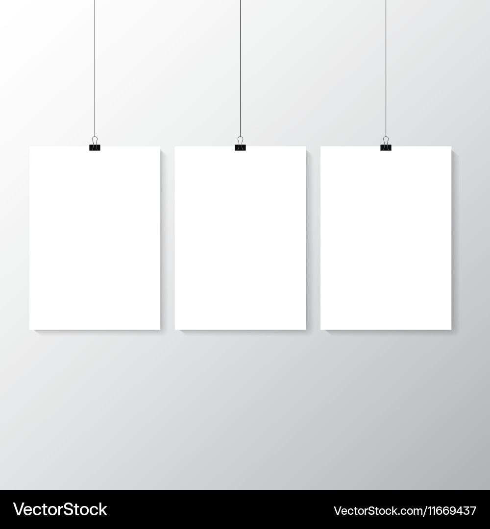 Grey wall with mock up Royalty Free Vector Image
