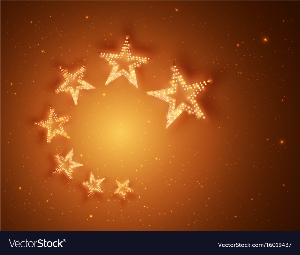 Retro stars abstract background for your design Vector Image
