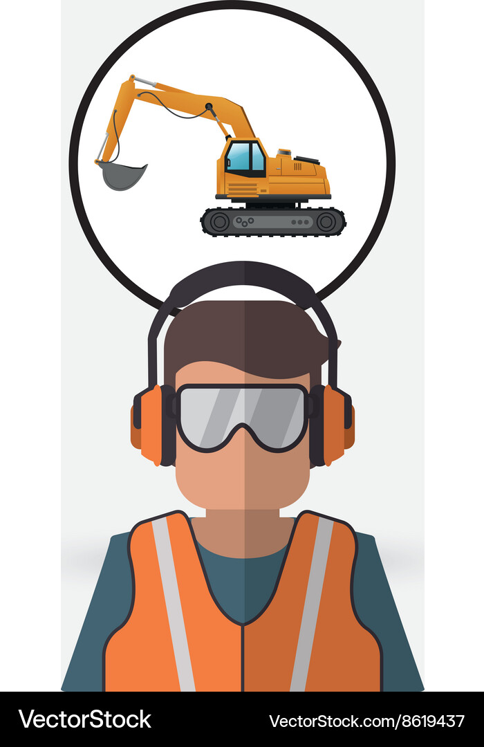 Under construction design truck concept repair Vector Image