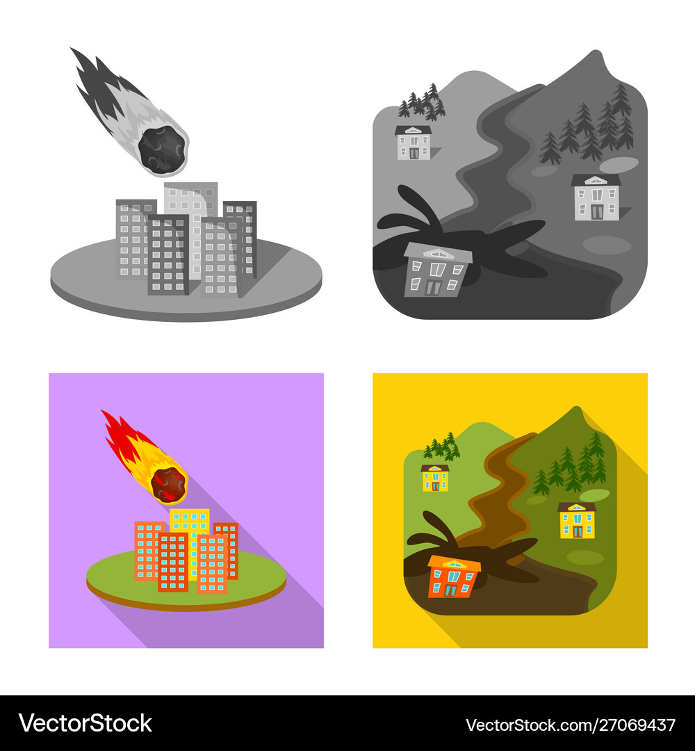 Weather and distress symbol Royalty Free Vector Image