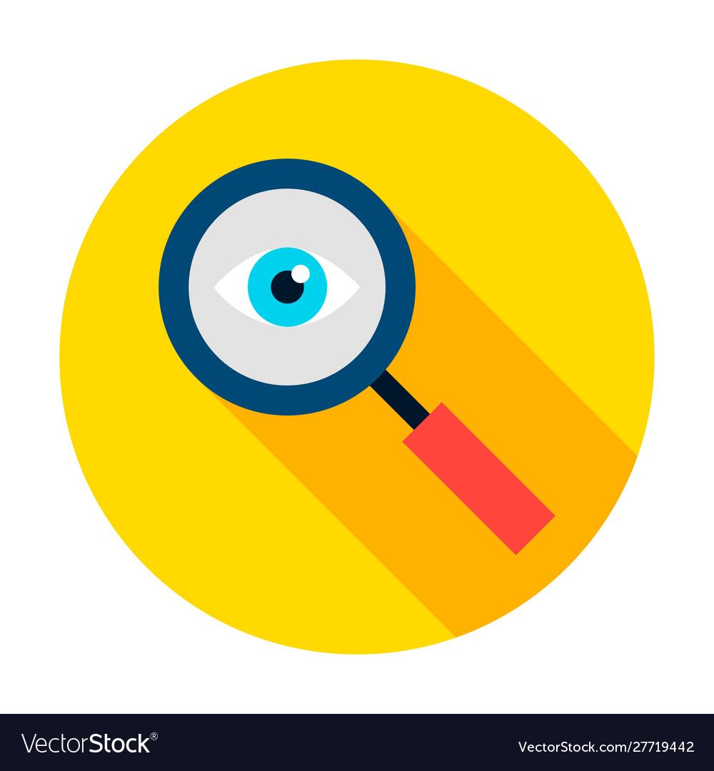 Data search circle icon Royalty Free Vector Image