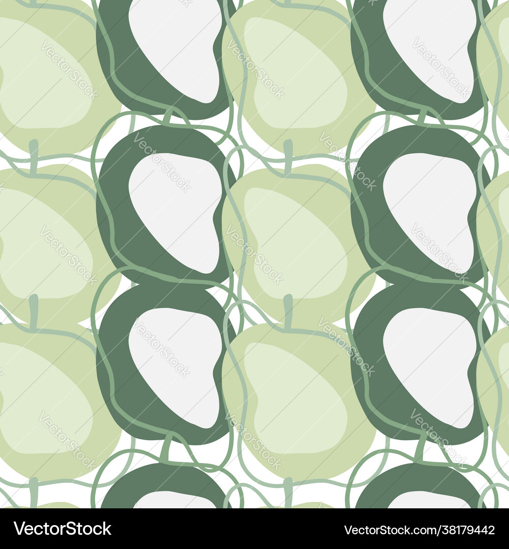 Geometric style food seamless pattern with pale Vector Image